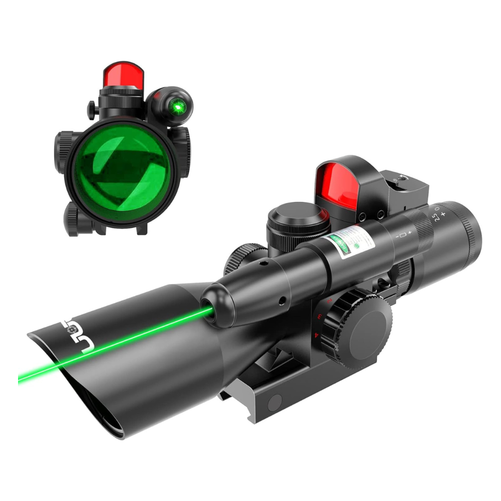 UUQ 2.5-10x40 Combo Rifle Scope with Red Dot & Laser – UUQ Optics