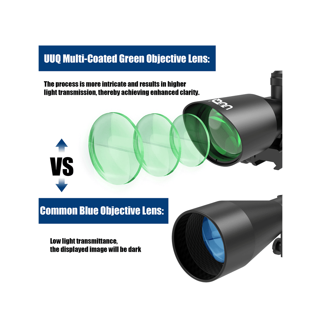 UUQ 2.5-10x40EG Green Laser Rifle Scope | UUQ Optics