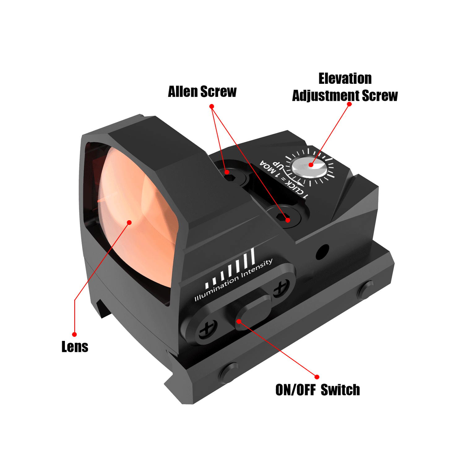 UUQ Mini Reflex Red Dot Sight-Doctor/VT Footprint,2MOA – UUQ Optics