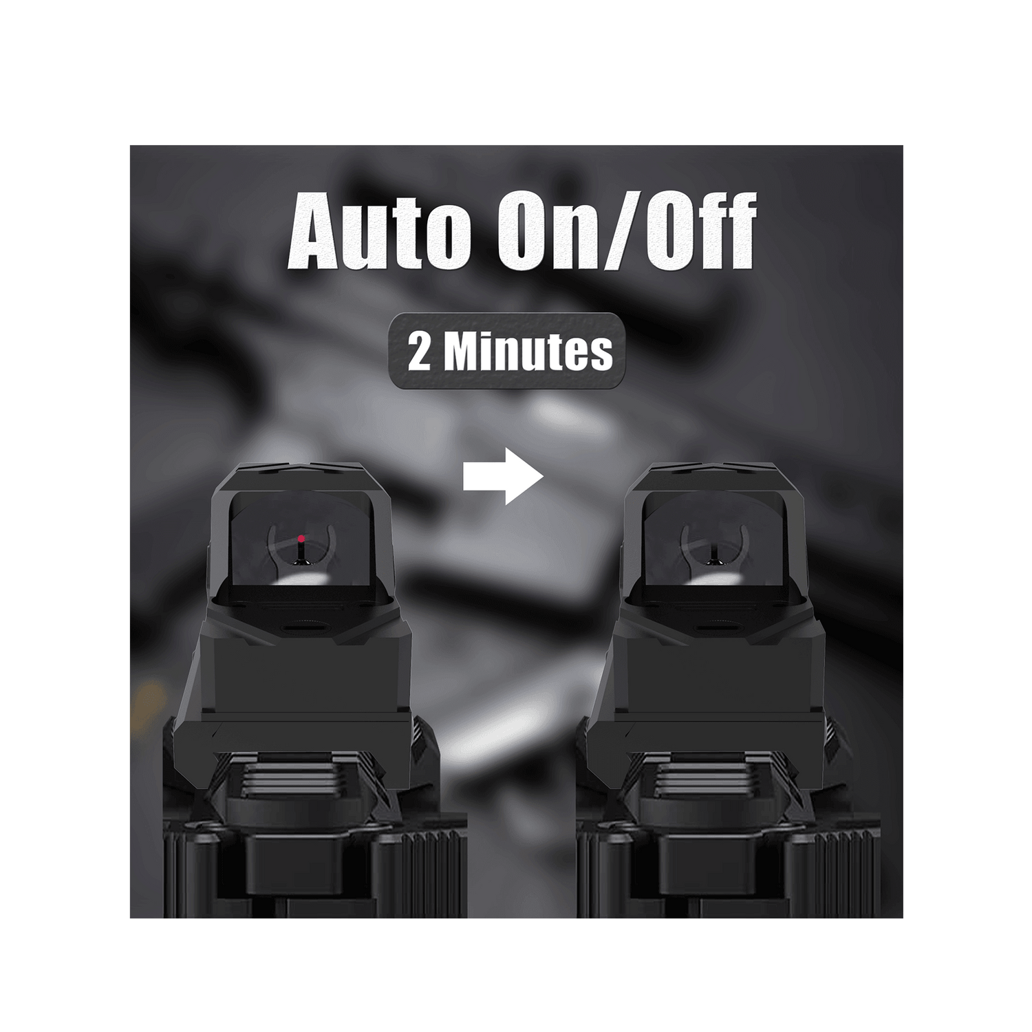 UUQ Mini Reflex Red Dot Sight- VT/Doctor Footprint,Shake Awake,2MOA ...