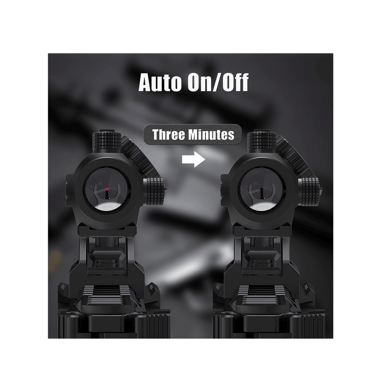 UUQ Red Dot Sight-Shake Awake,2MOA,12Brightness,Low Profile and Absolu ...