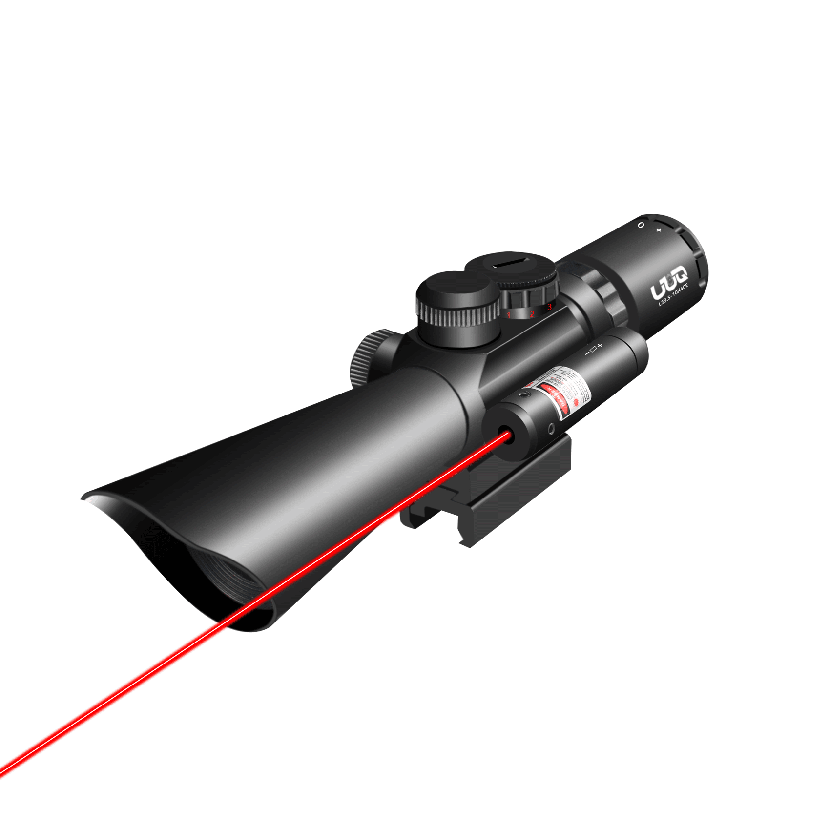 UUQ Tactical 3.5-10X40 Rifle Scope with Red Laser Sight – UUQ Optics